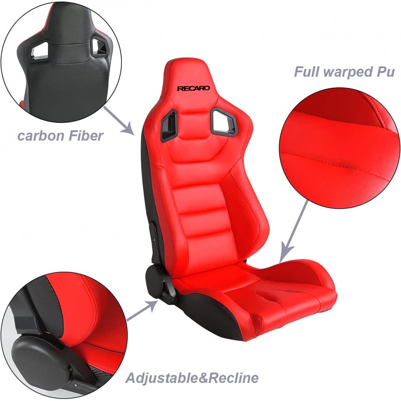 Recaro სპორტილი სავარძელი ზურგის რეგულირებით